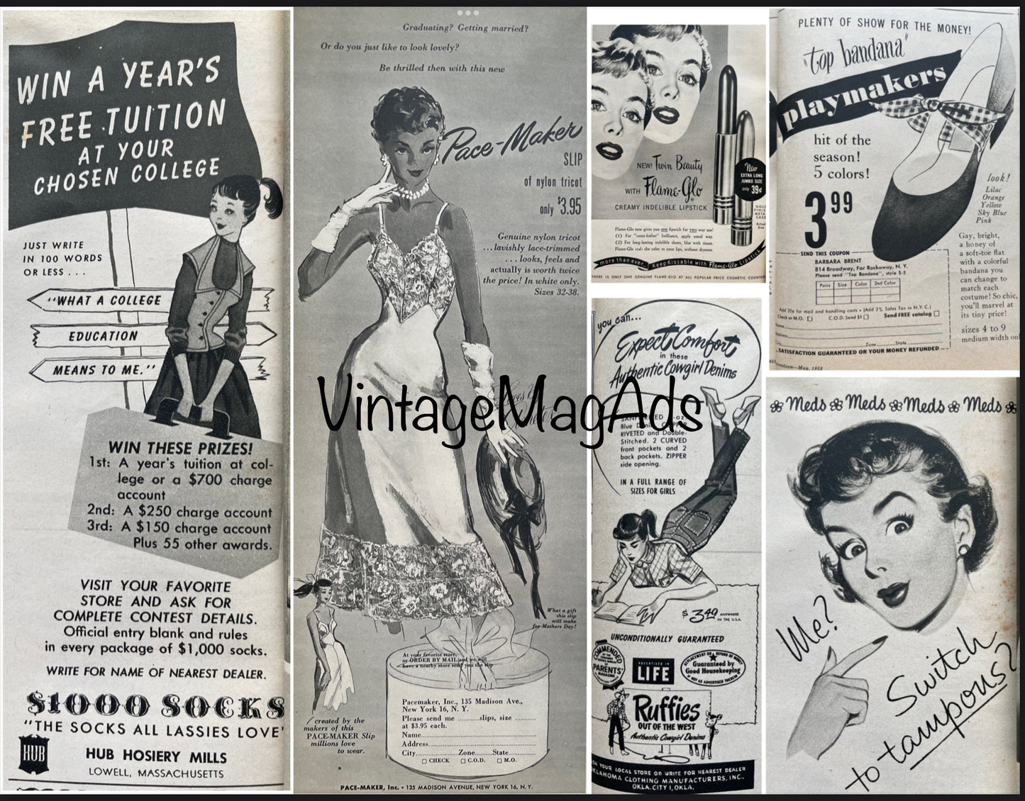 1930’s- 1950’s Vintage Magazine Advertisements – Retro Vibin’